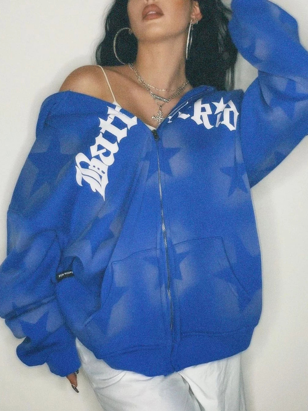 Y2K Gothic Star Oversized Hoodie – DAXUEN