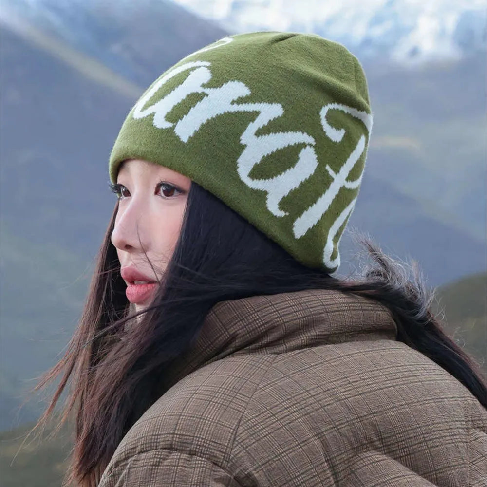 Y2K Beanie Hat | 2000s Outfits | DAXUEN Aesthetics