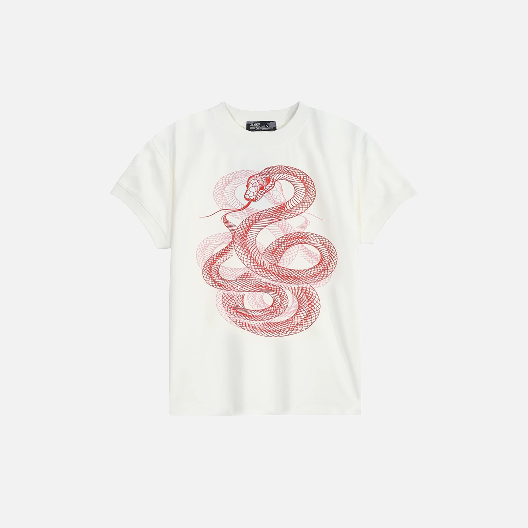 Hip Hop Snake Graphic Printed Short Sleeve T-Shirt – DAXUEN