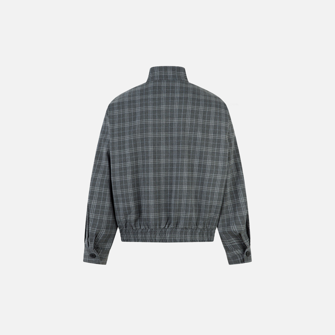 Vintage Plaid Two Way To Wear Zipper Jacket – DAXUEN