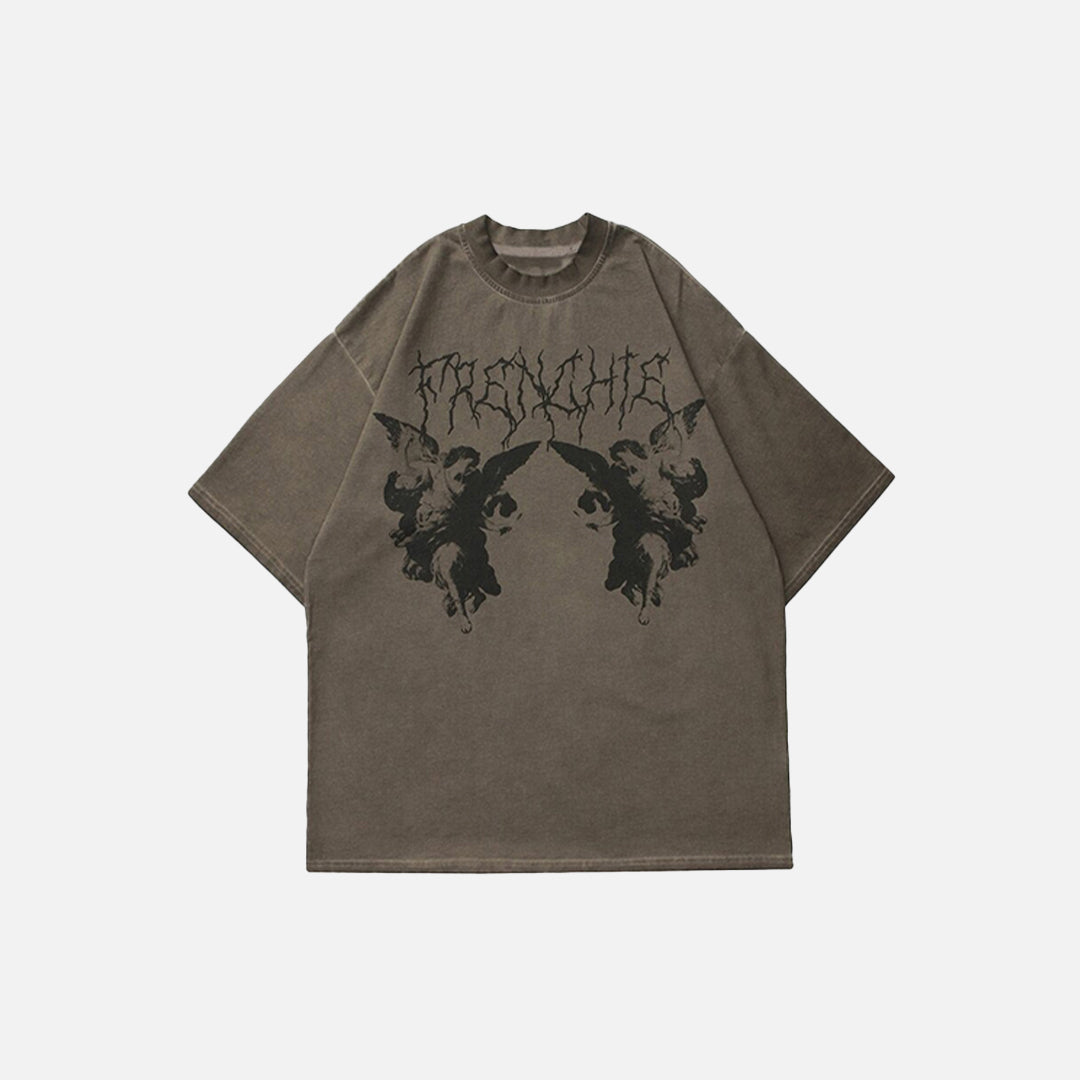 Suffocation Dark Angels Oversized T-shirt – DAXUEN