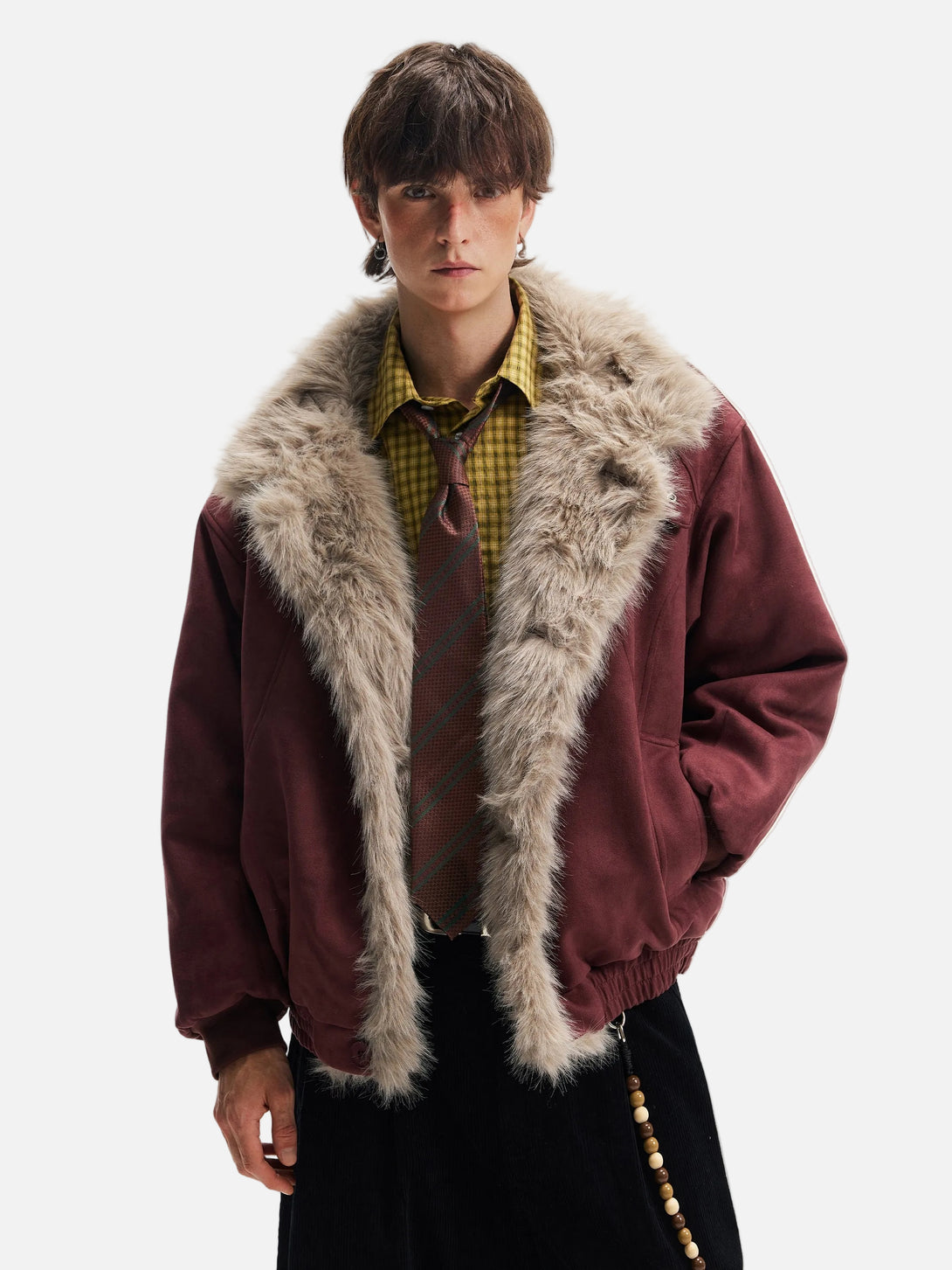 Mountain Carved Warm Cleanfit Faux Fur Jacket – DAXUEN