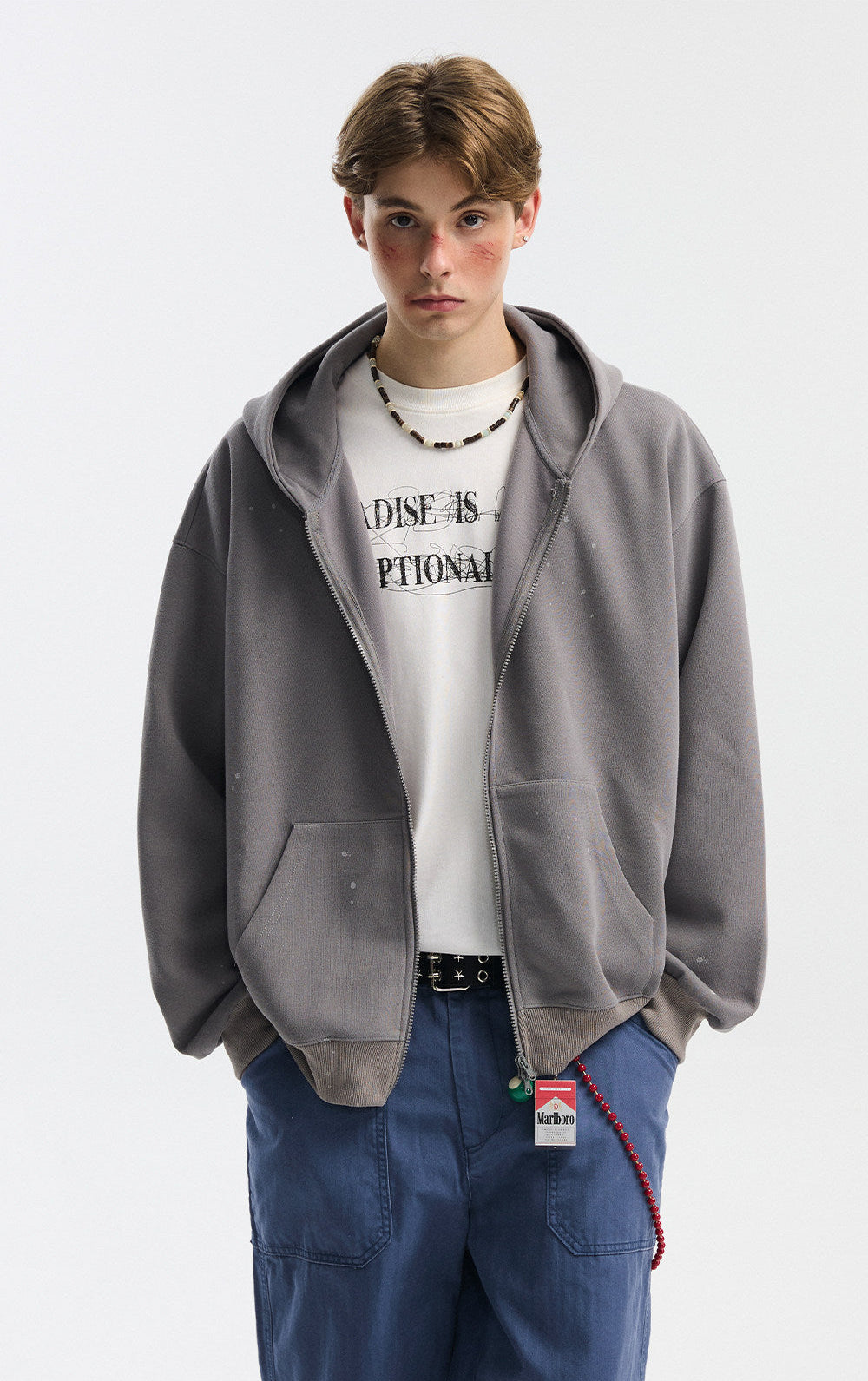 Cleanfit Double Zipper Long Sleeve Hooded Sweatshirt – DAXUEN