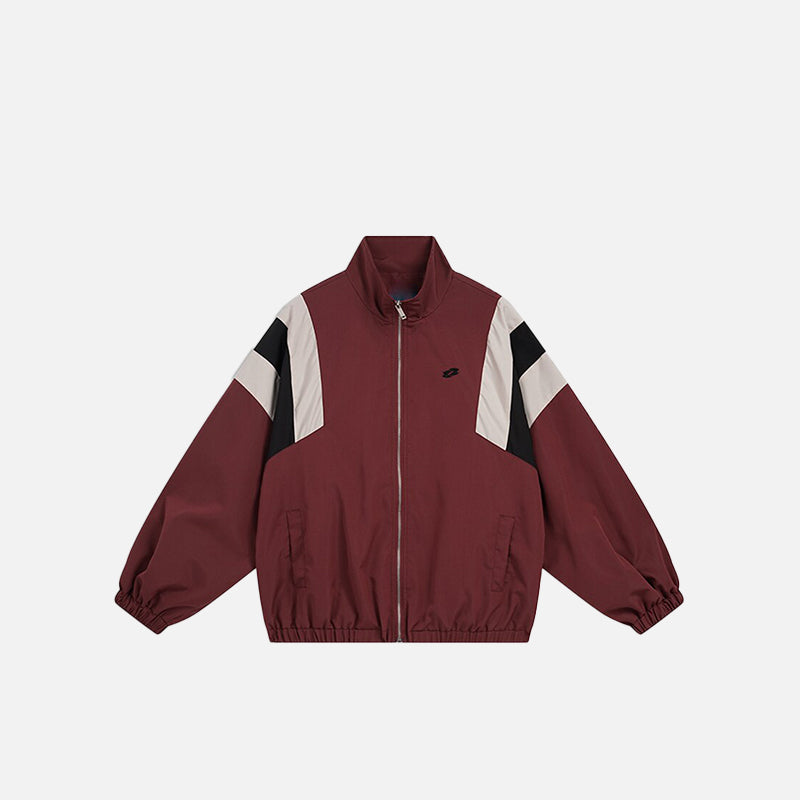 Retro Baggy Zip-up Windbreaker Jacket – DAXUEN
