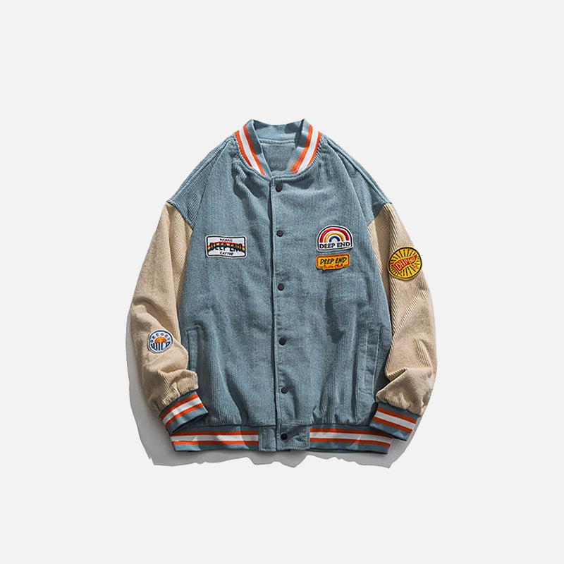 Vintage Embroidery Varsity Jacket – DAXUEN