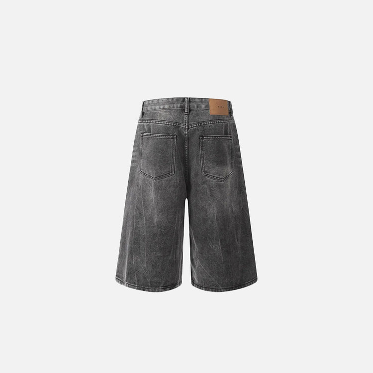 Y2k Solid Washed Jorts – DAXUEN