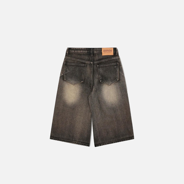 Vintage Washed Wrinkle Jorts – DAXUEN