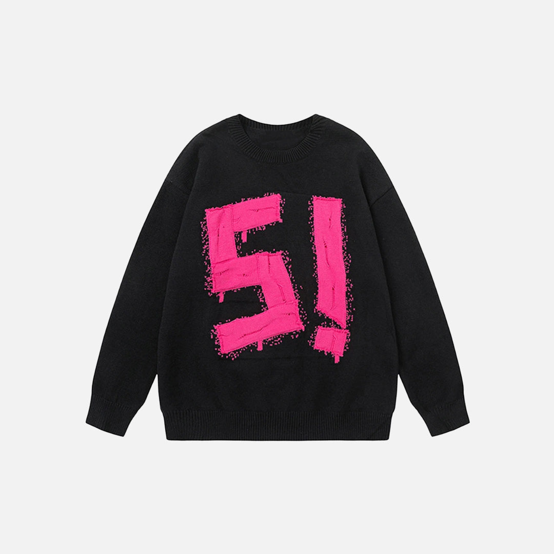 Y2K Bold Impact Sweater – DAXUEN