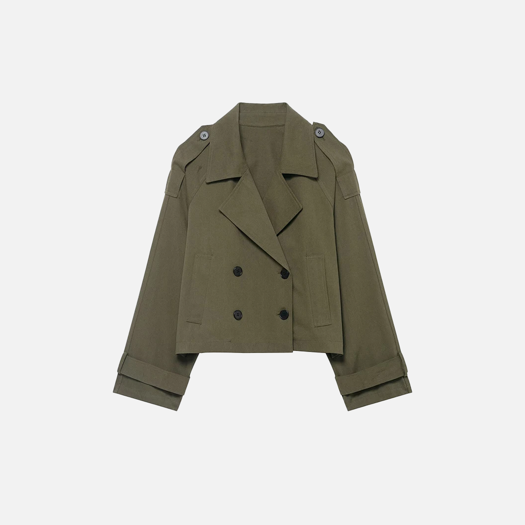Chic Double Breasted Retro Trench Jacket – DAXUEN