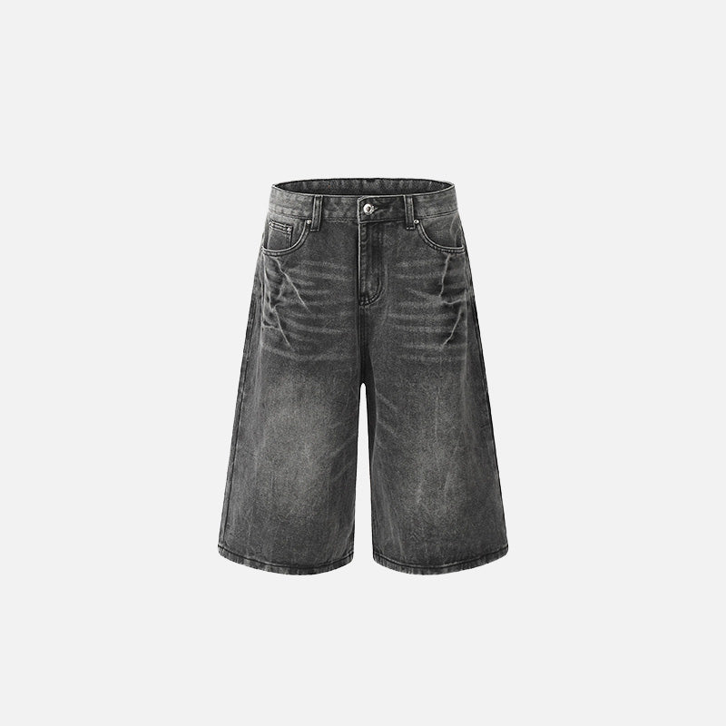 Y2k Solid Washed Jorts – DAXUEN