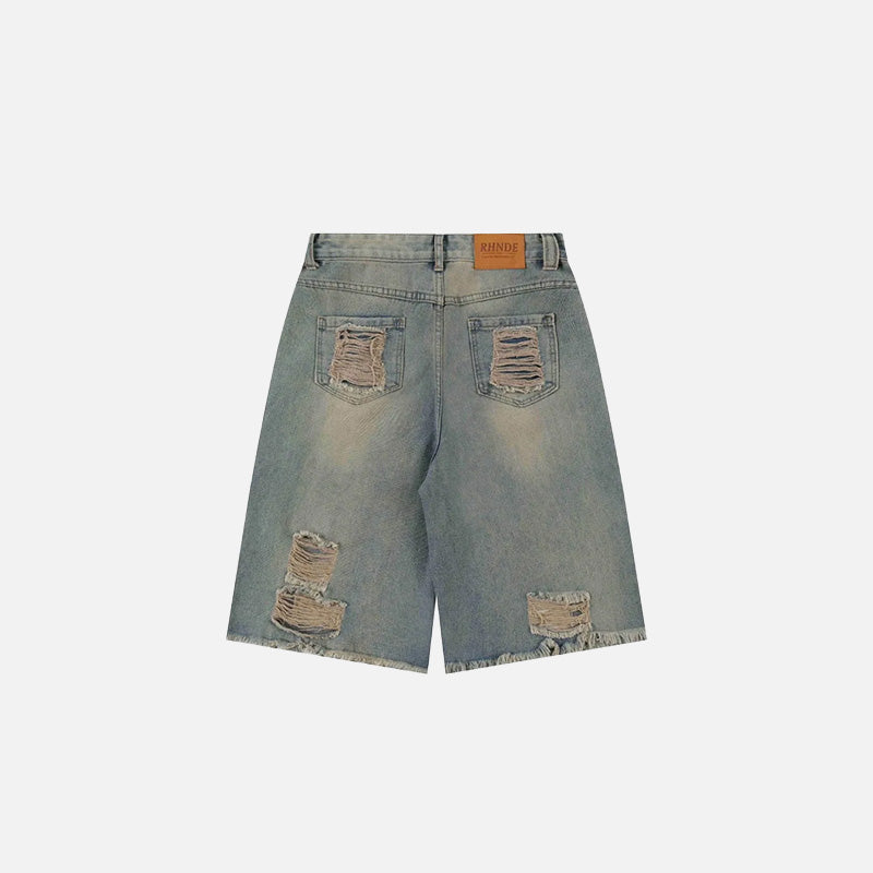 Washed Distressed Jorts – DAXUEN