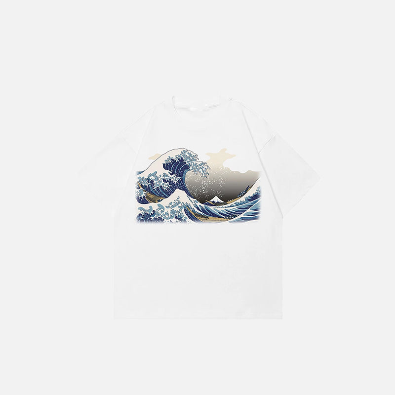 Japanese Great Wave Graphic T-Shirt – DAXUEN