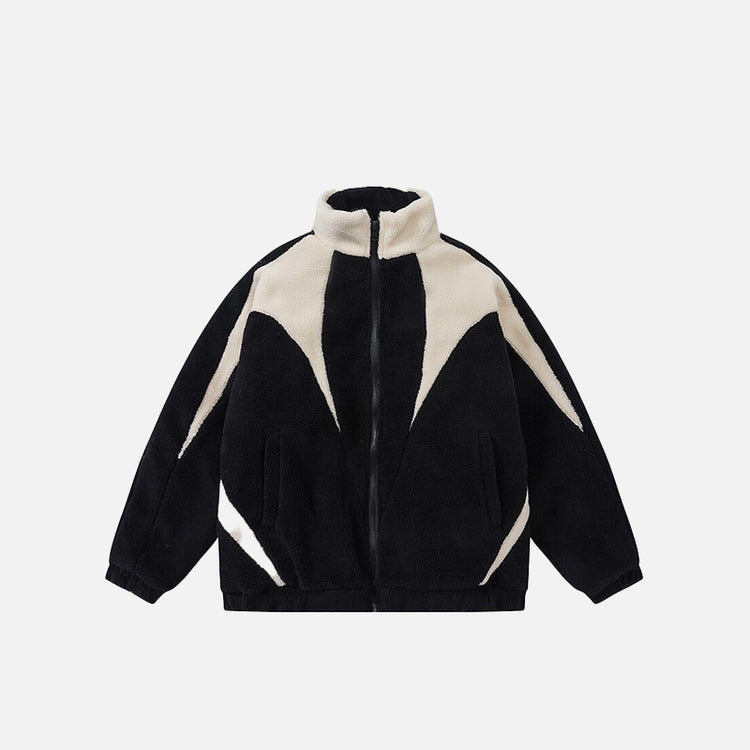 Furry Fleece Zip-up Jacket – DAXUEN