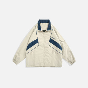 Zip-Up Turn Down Collar Jacket – DAXUEN