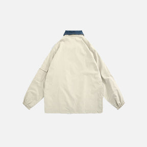 Zip-Up Turn Down Collar Jacket – DAXUEN