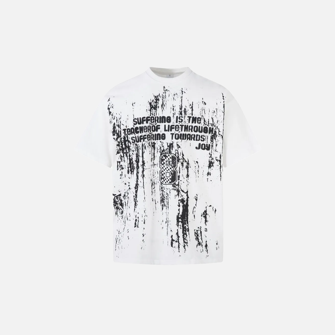 Camiseta gótica con gráficos punk y hip hop de estilo urbano – DAXUEN