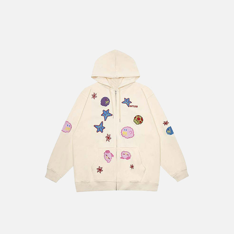 Y2K Embroidery Cartoon Hoodie – DAXUEN