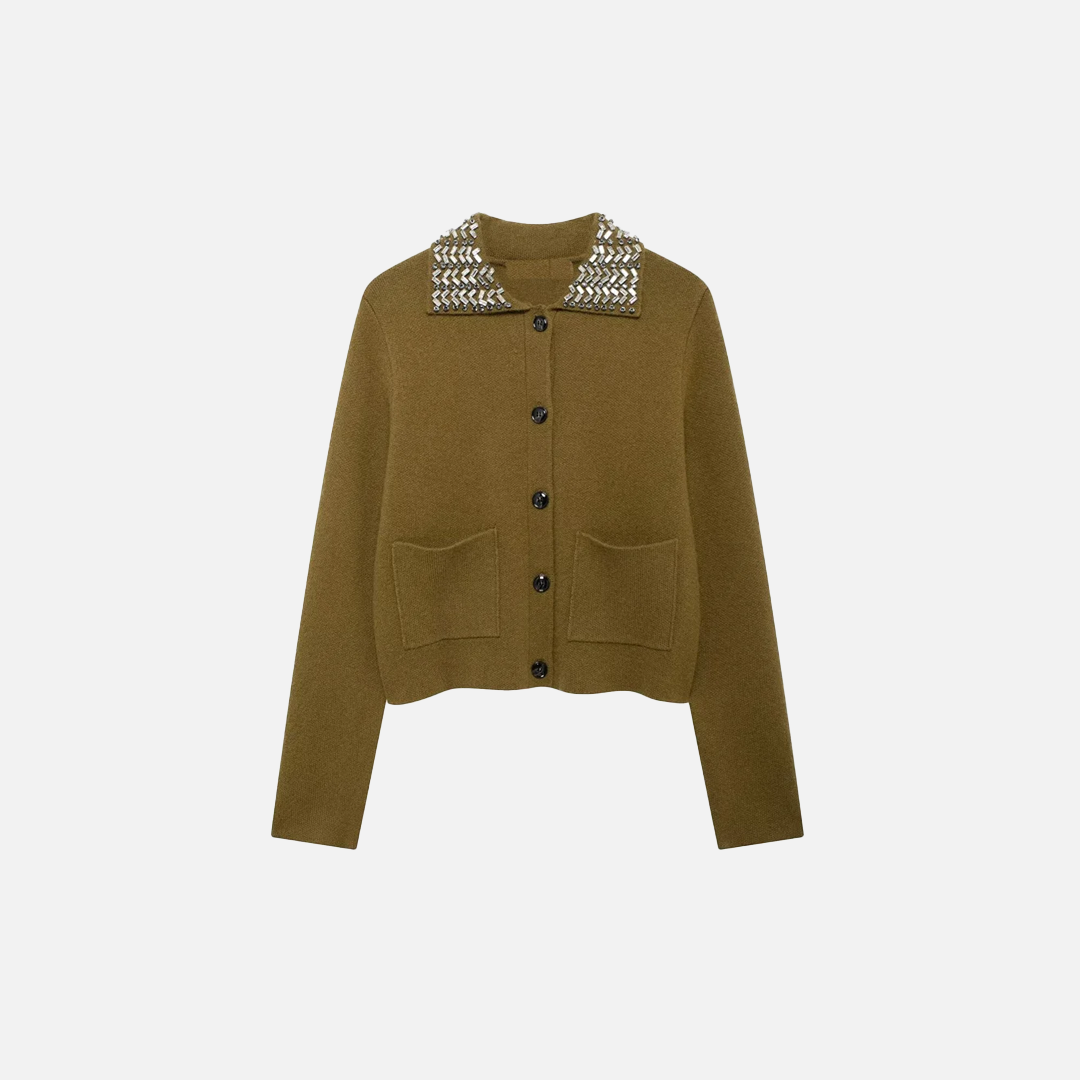 American Style Vintage Long-Sleeved Cardigan – DAXUEN