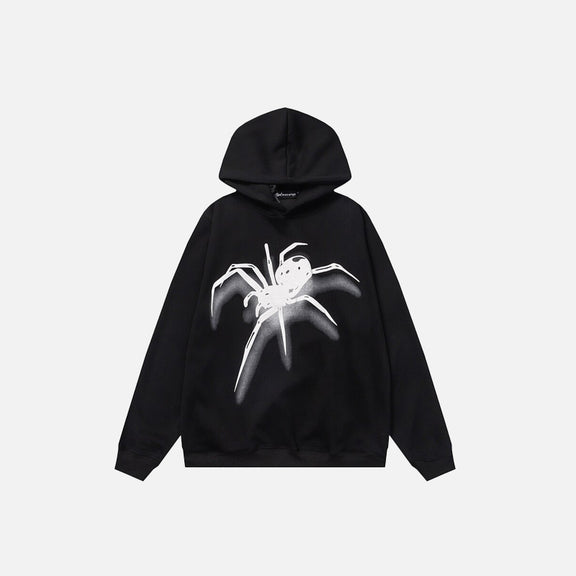 Y2K Spider Graphic Print Hoodie – DAXUEN