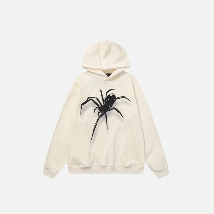 Y2K Spider Graphic Print Hoodie – DAXUEN