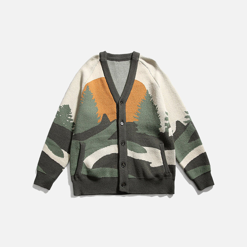 Landscape Cardigan – DAXUEN