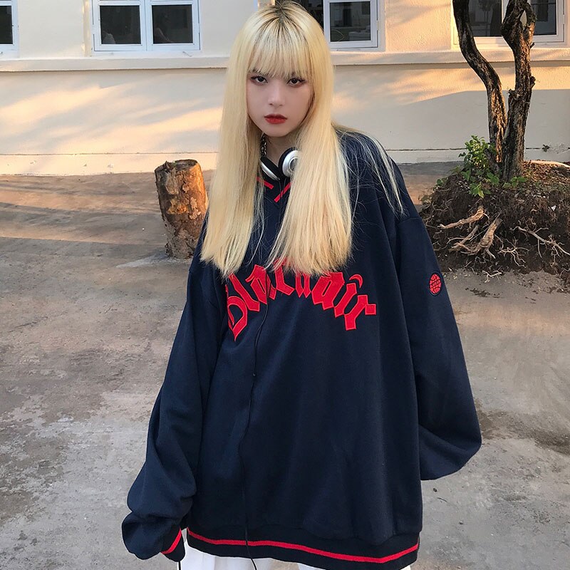 Y2K V-neck Sweatshirt – DAXUEN