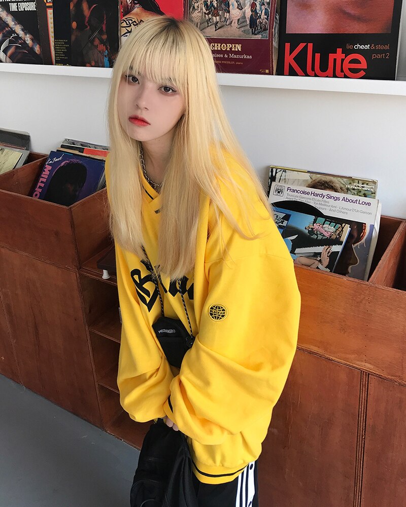 Y2K V-neck Sweatshirt – DAXUEN