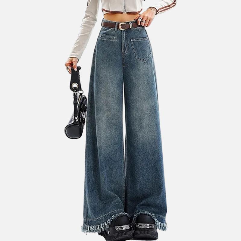 Loose High Waist Hip Hop Wide Leg Jeans – DAXUEN
