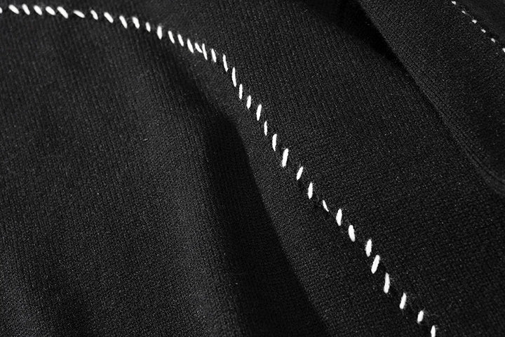 Ripped White Stitches Sweater – DAXUEN