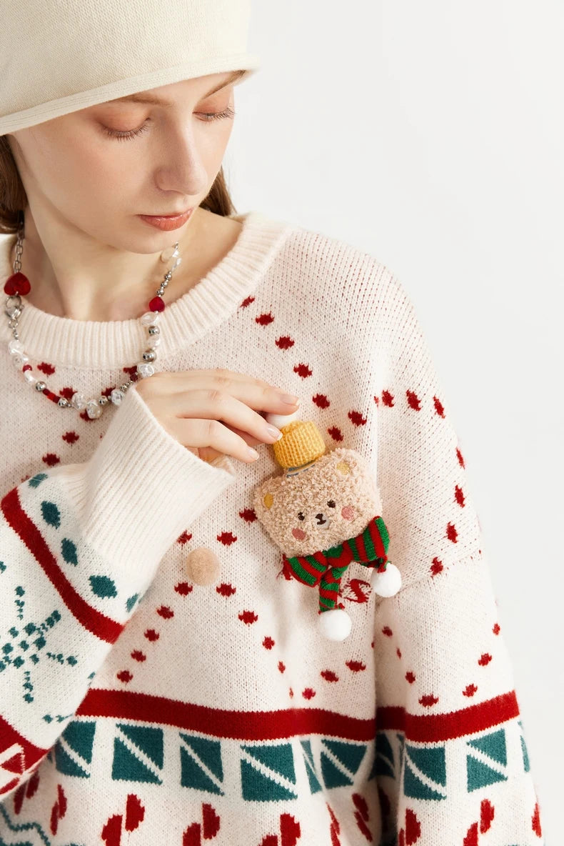 Christmas Knitted Snow Sweater – DAXUEN