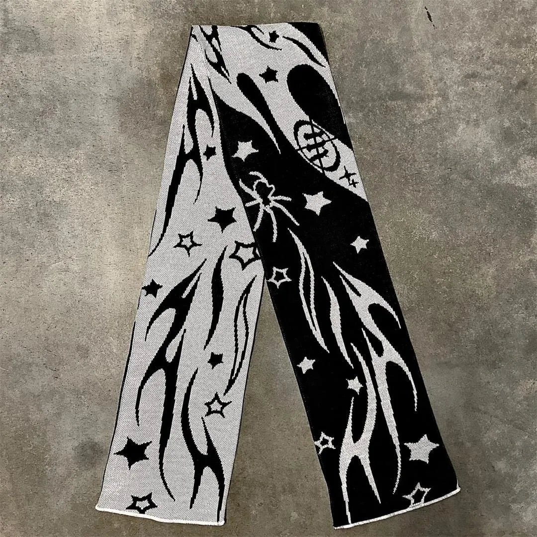 Y2K Star Anime Knitted Scarves – DAXUEN
