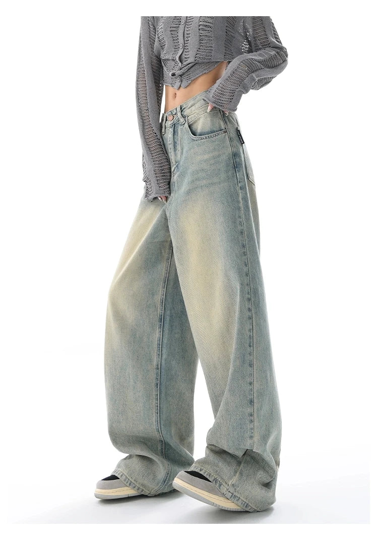 Ultra Wide-Leg Baggy Denim Jeans – DAXUEN