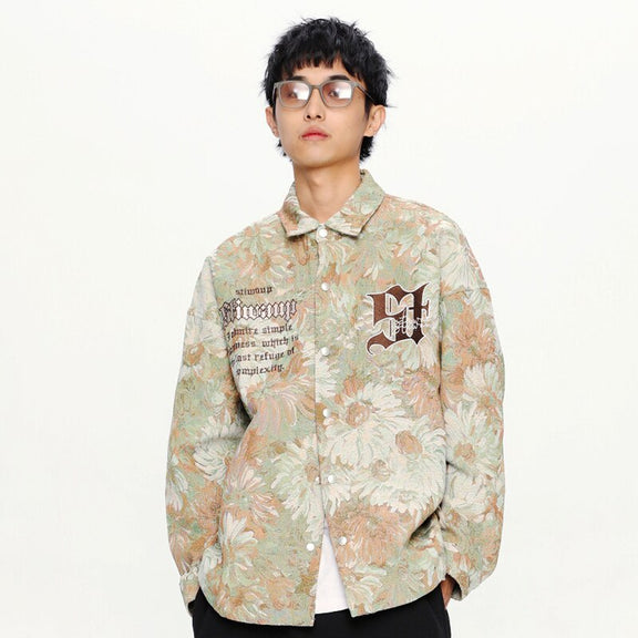 Daisy Flowers Floral Print Jacket – DAXUEN