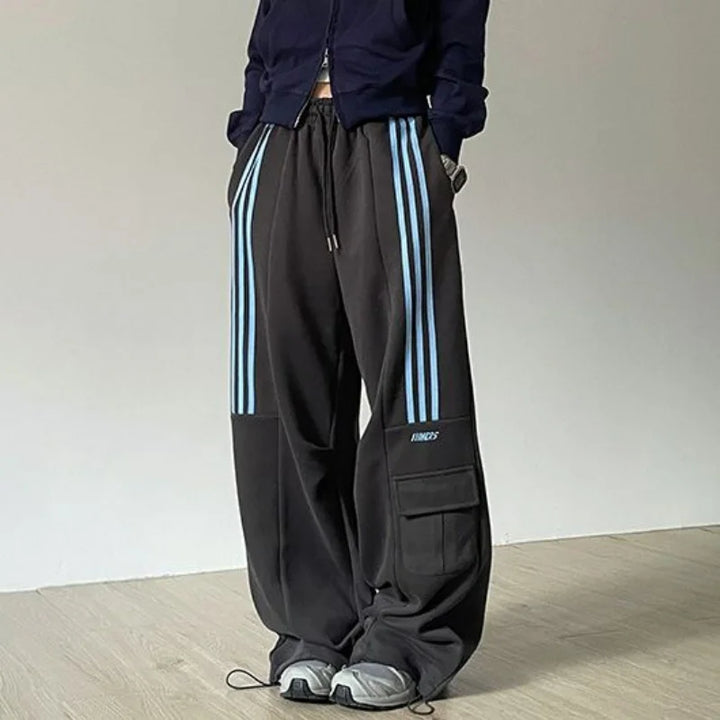 American Cool Retro Wide Leg Sweatpants – DAXUEN