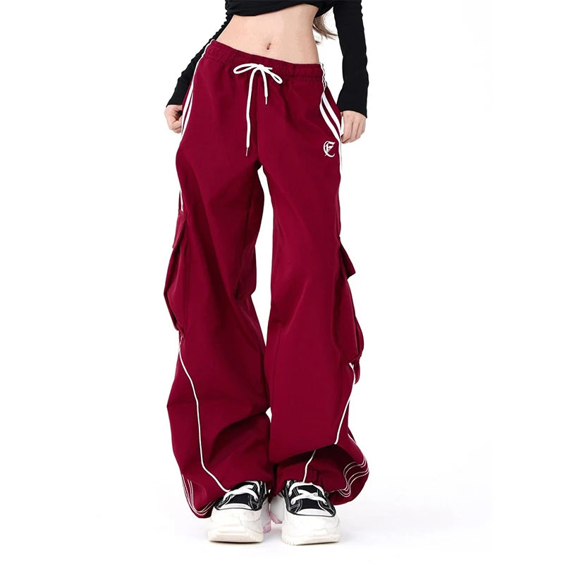 Vintage American Style Hip Hop Cargo Sweatpants – DAXUEN