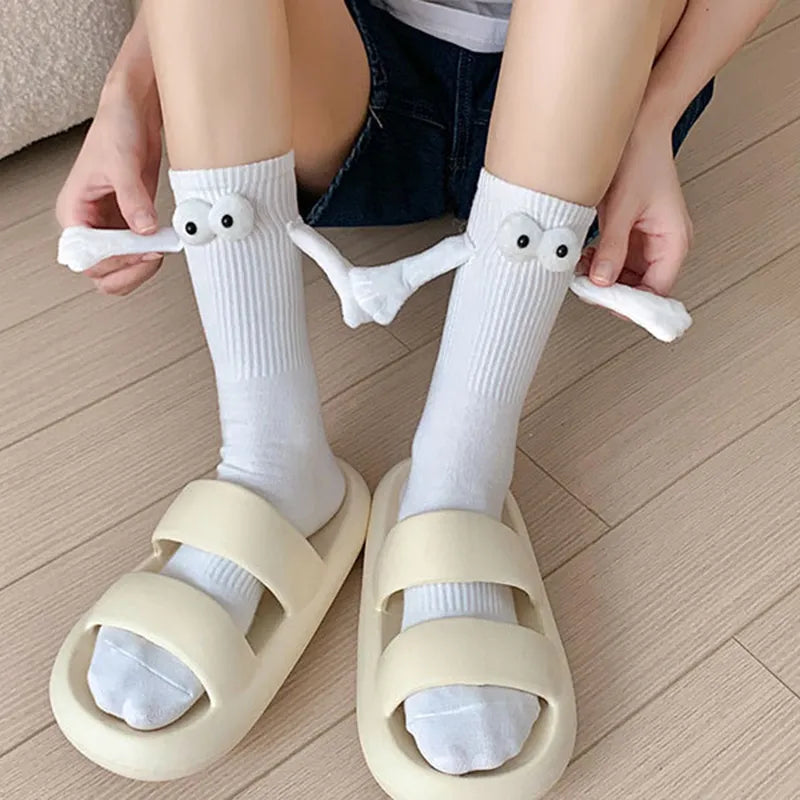 Magnetic Hand Cartoon Eyes Socks – DAXUEN