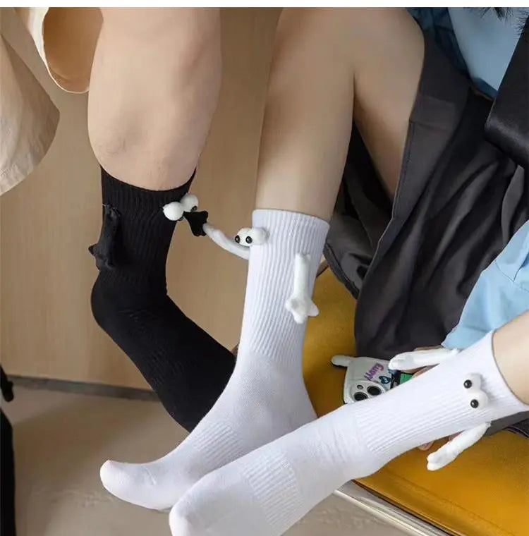 Magnetic Hand Cartoon Eyes Socks – DAXUEN