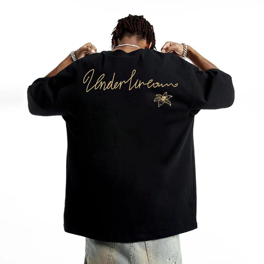 Y2K Featherlight Simple Loose Letters T-Shirt – DAXUEN