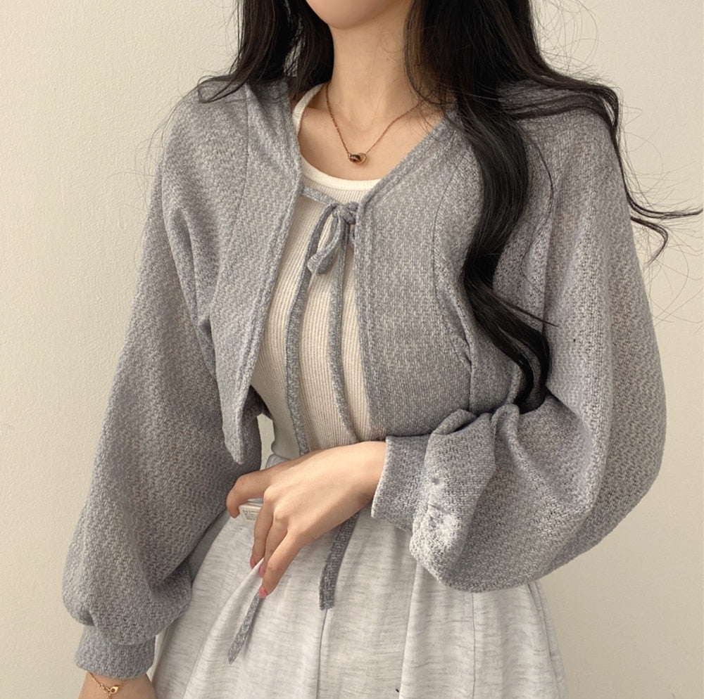 Thin Knitted Single Breasted Cardigan – DAXUEN