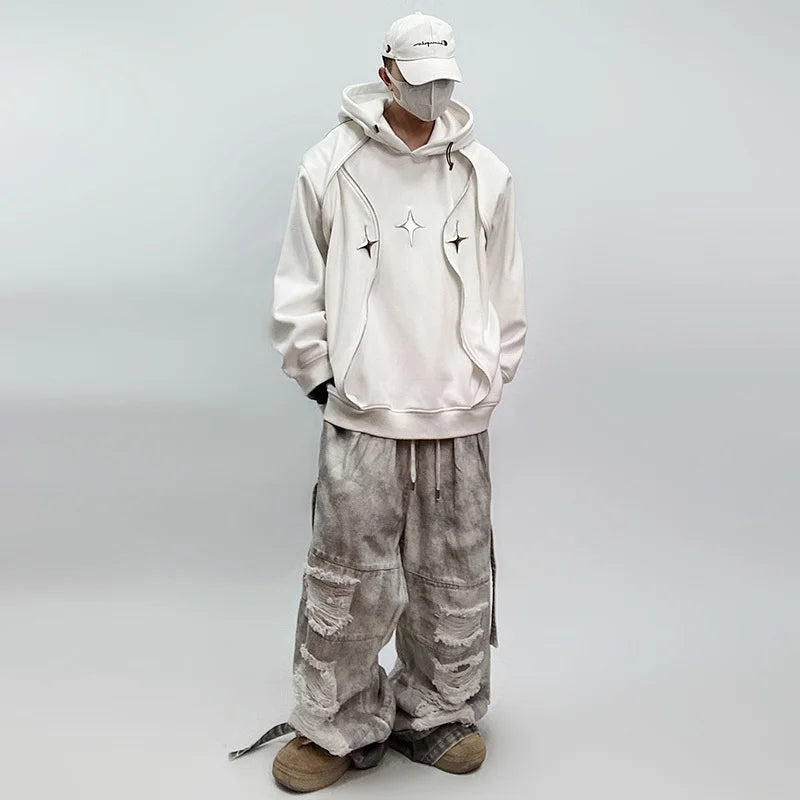 Modern Worn-Out Design Loose Wide Leg Jeans – DAXUEN