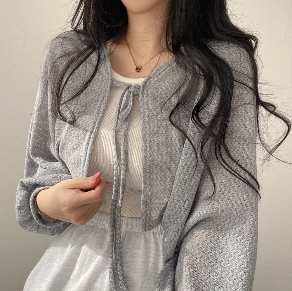 Thin Knitted Single Breasted Cardigan – DAXUEN