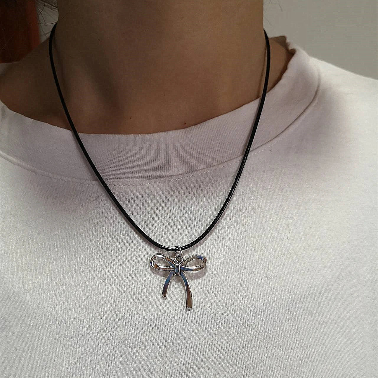 Y2K Elegant Ribbon Necklace – DAXUEN