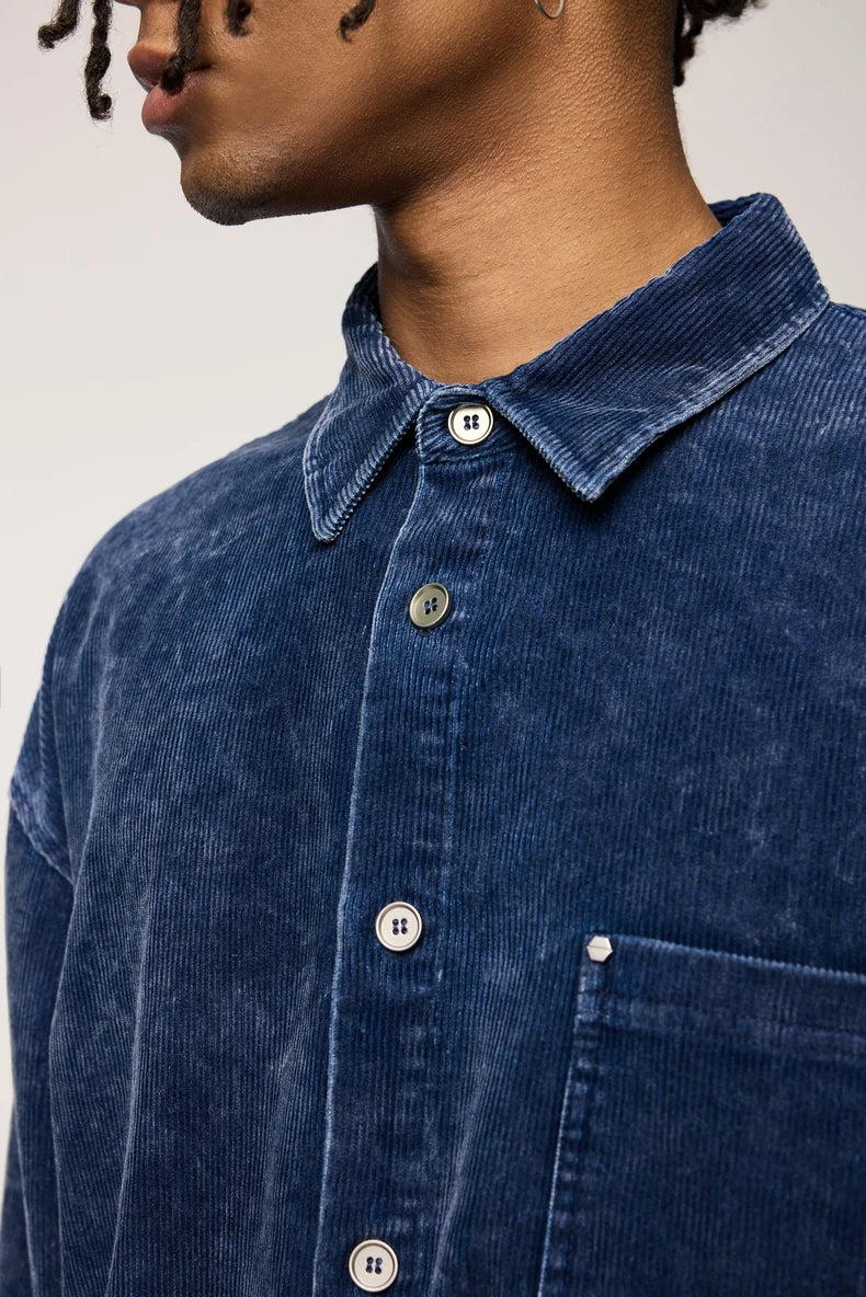 Oversized Button-Up Shirt – DAXUEN