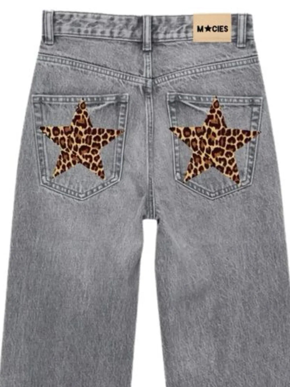 Leopard Star Pocket Jeans – DAXUEN