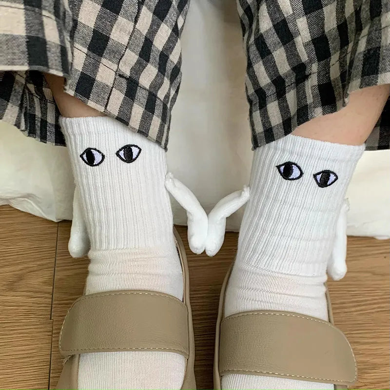 Magnetic Hand Cartoon Eyes Socks – DAXUEN