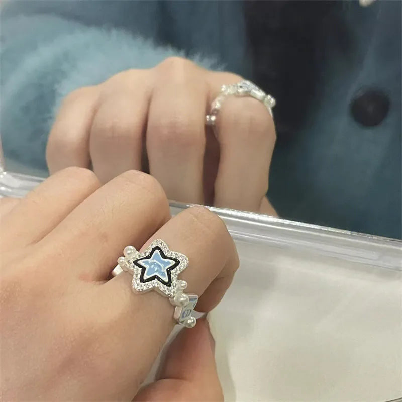 Y2K Star Adjustable Rings – DAXUEN