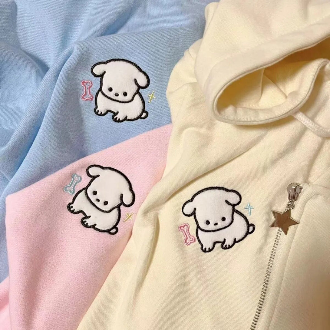 Oversized Cute Zip-up Hoodie – DAXUEN