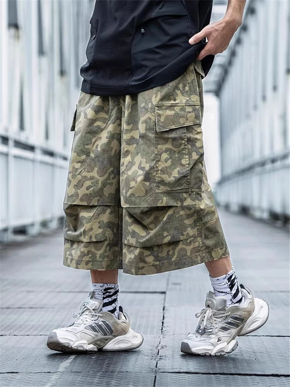 Straight & Sleek Camouflage Tactical Cargo Jorts – DAXUEN