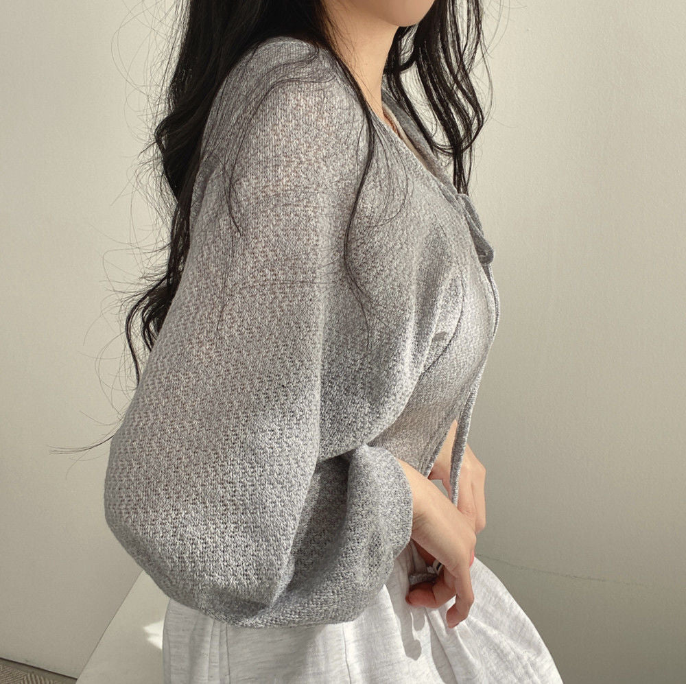 Thin Knitted Single Breasted Cardigan – DAXUEN