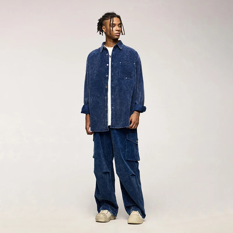 Oversized Button-Up Shirt – DAXUEN